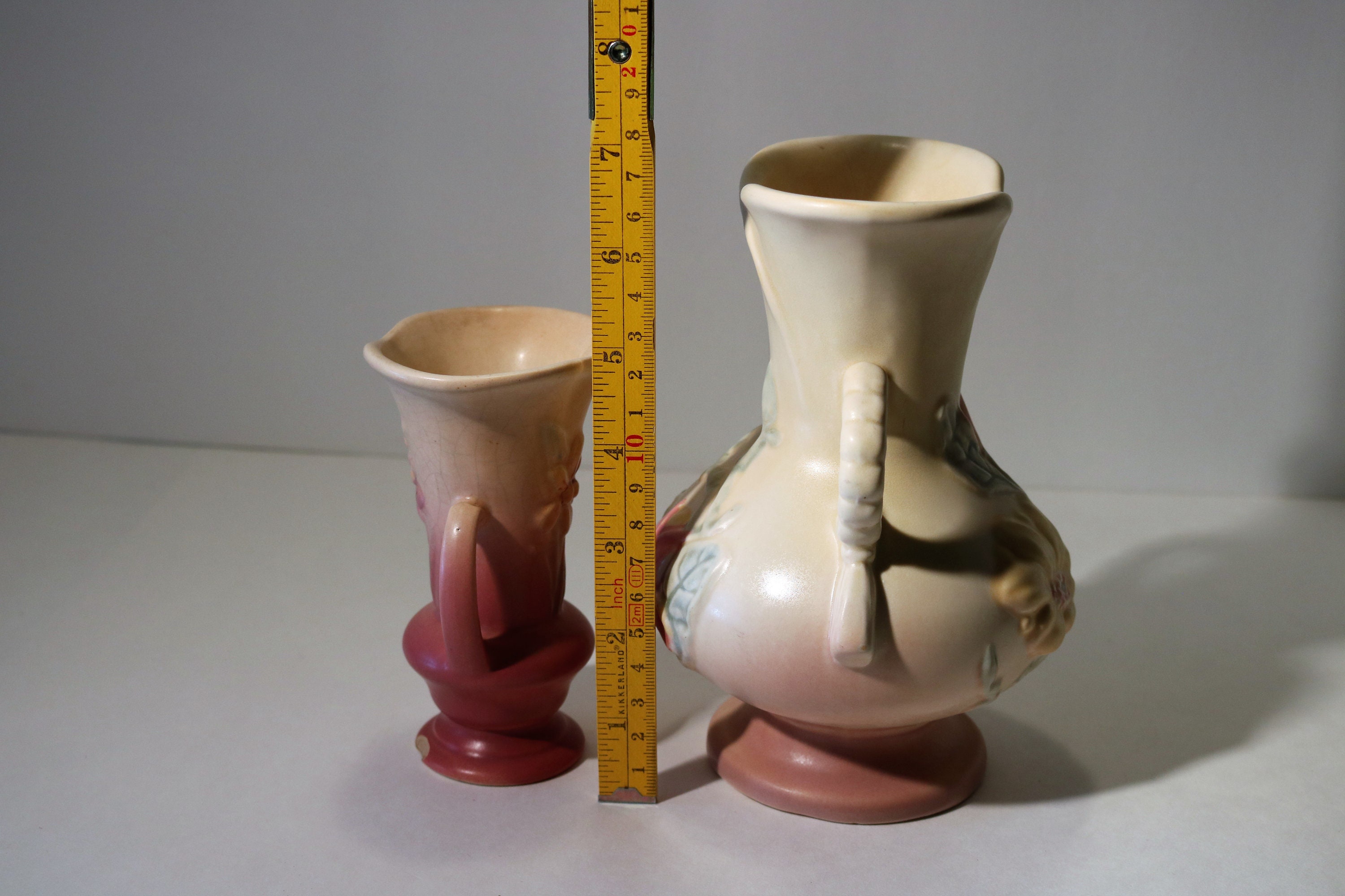 1930-40's Hull Art Pottery Magnolia and Iris Vases