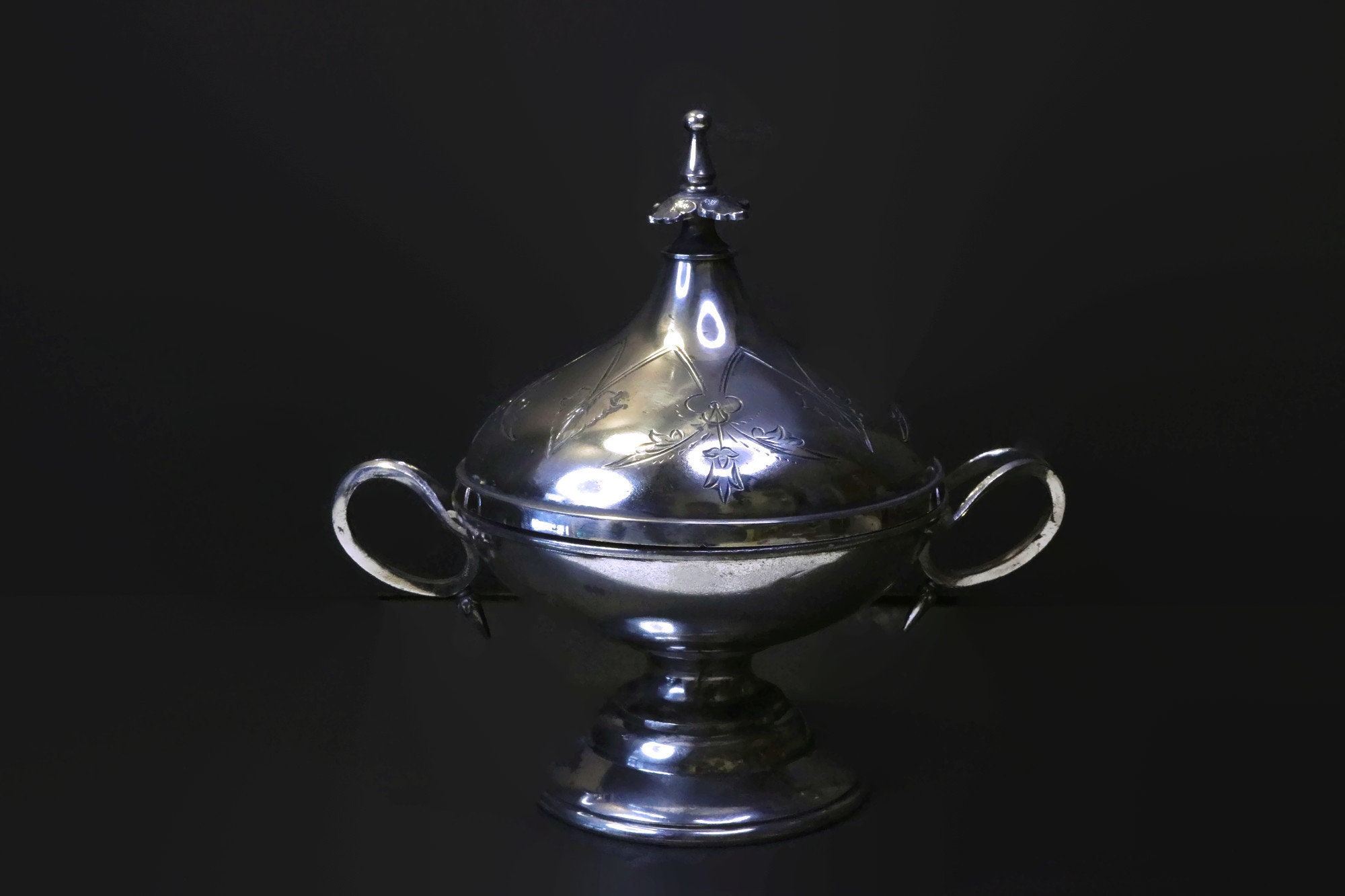 Victorian Simpson, Hall & Miller | 3 pc Covered Butter Cooler Dish ...