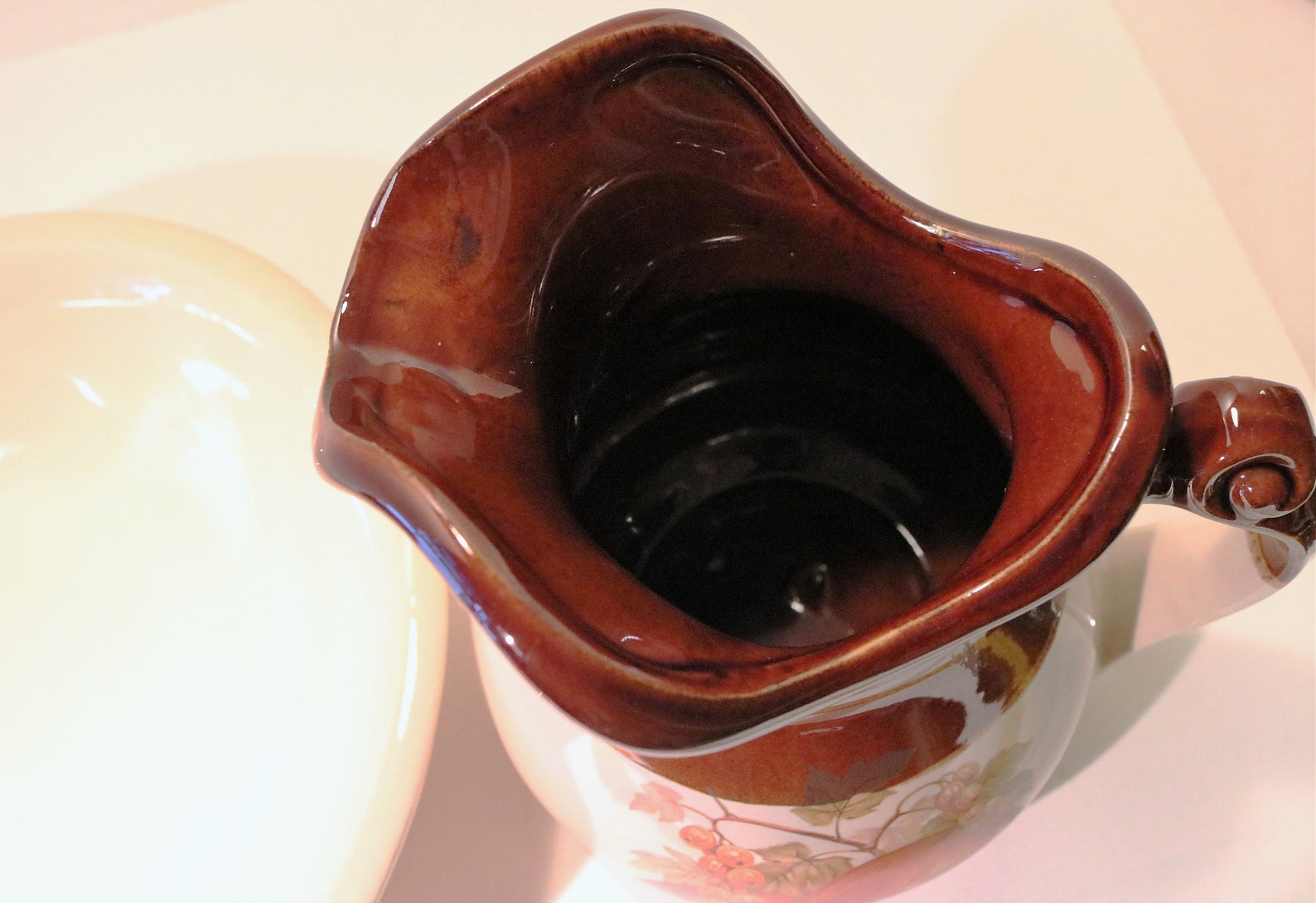 1960's Mccoy 7515 Fruit Festival 'apple & Berry' Pitcher and Basin Bowl ...