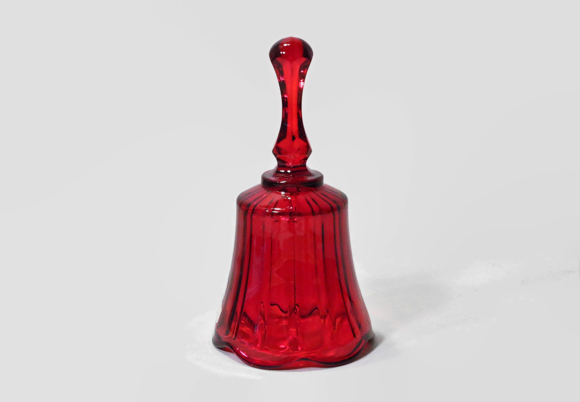 Fenton Ruby Red Bell 1980's Musical Bell Shape (not musical) Excellent!