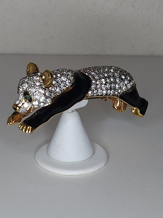 Vintage panda rhinestone shoulder - Gem