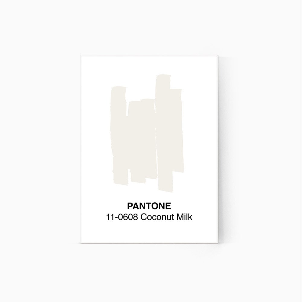 Pantone print Pantone poster Pantone Coconut Milk Pantone | Etsy