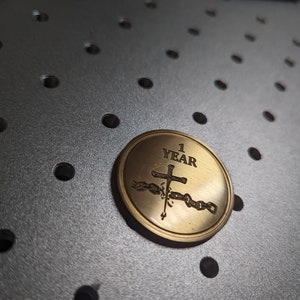 Sobriety Challenge Coin Customizable Sober Addiction Recovery ...