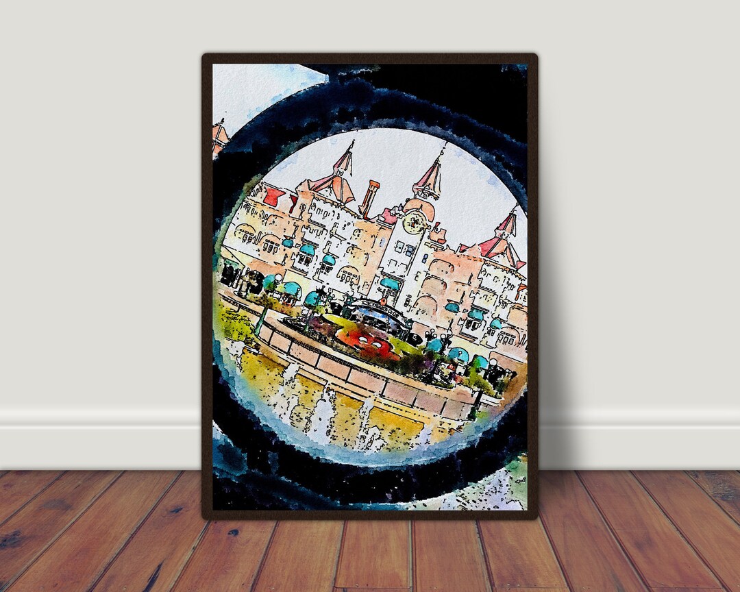 DLP Paris Hotel Watercolour Print - Digital Download for Home Printing ...