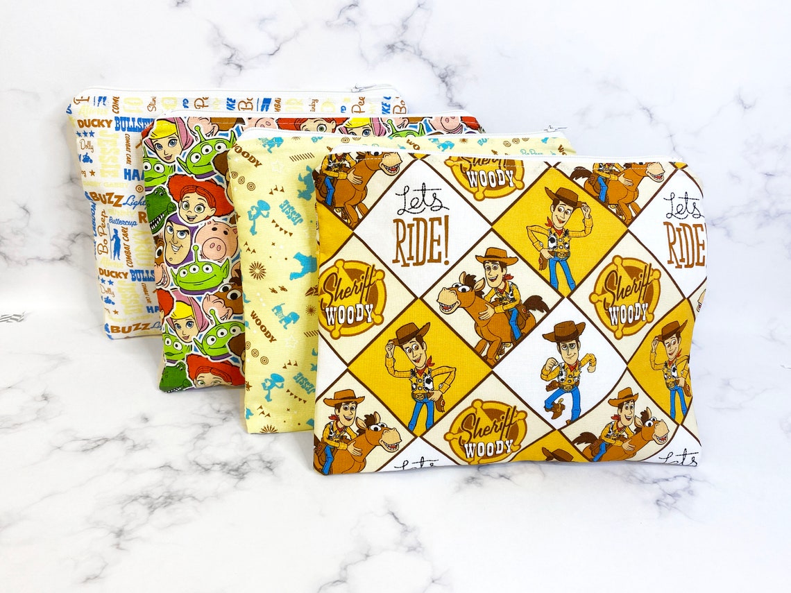 Handmade Large Toy Story Collection Disney Inspired Zip Pouch - Etsy UK