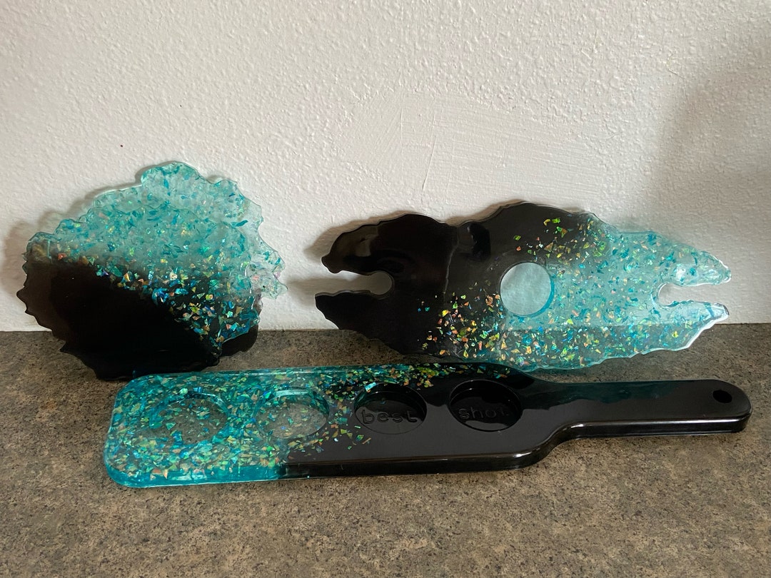 Wine Caddy, Shot Glass Flight Paddle, Coaster Set - Etsy