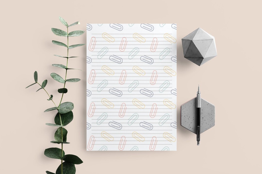 Teacher's Stationery, 5 Pack Printable Stationery, Back to School Paper ...