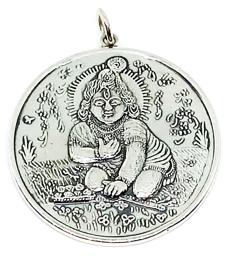 Baby Krishna Rare Indian Coin Pendants High Quality 999 Pure - Etsy