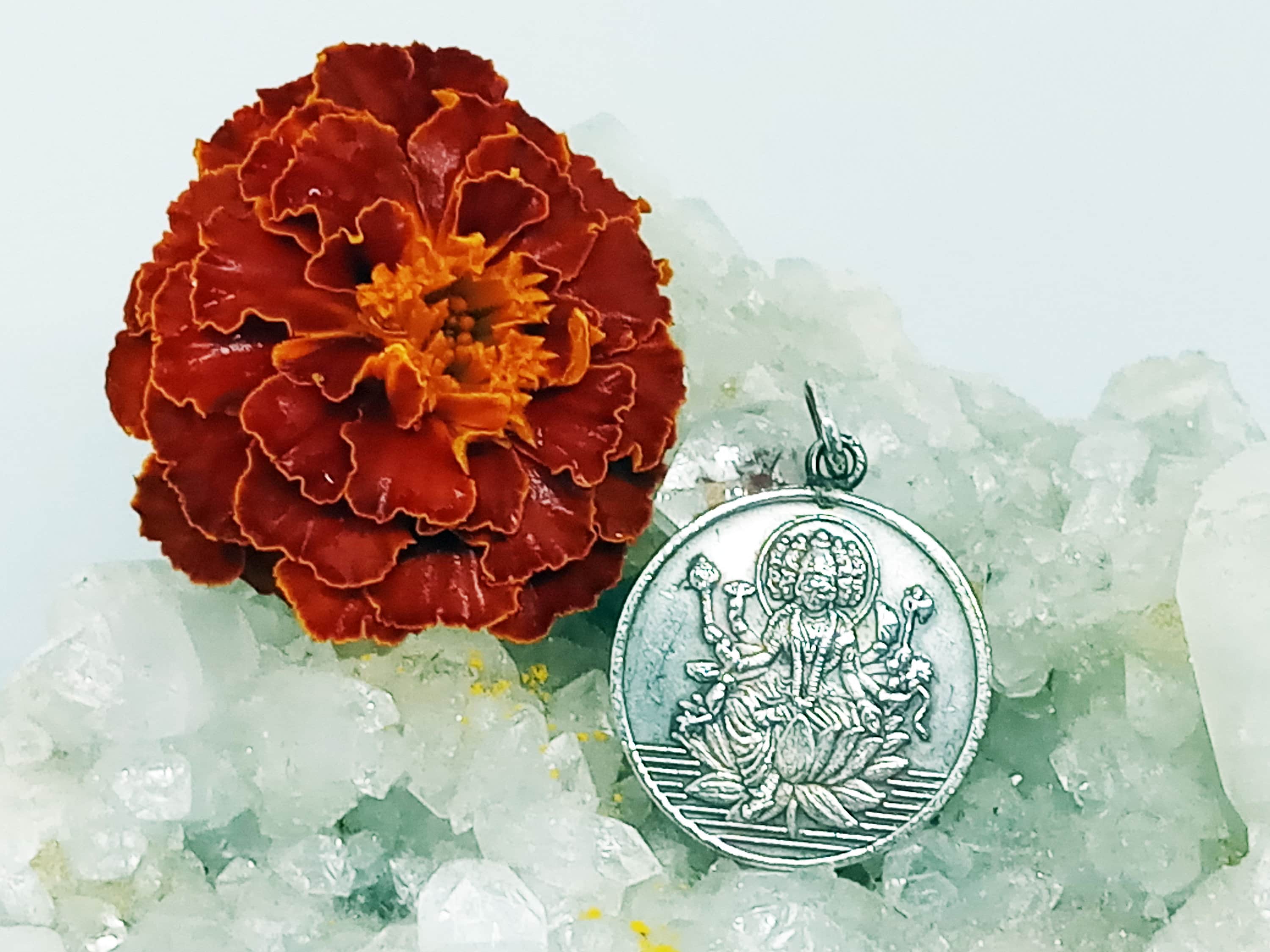 Gayatri Silver Pendant Gayatri Mantra Sacred Jewelry Indian | Etsy