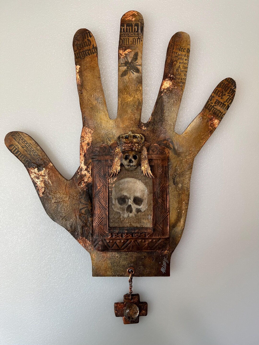 Reliquary Shrine, Skull. Memento Mori, Mixed Media Hand Sculpture, - Etsy