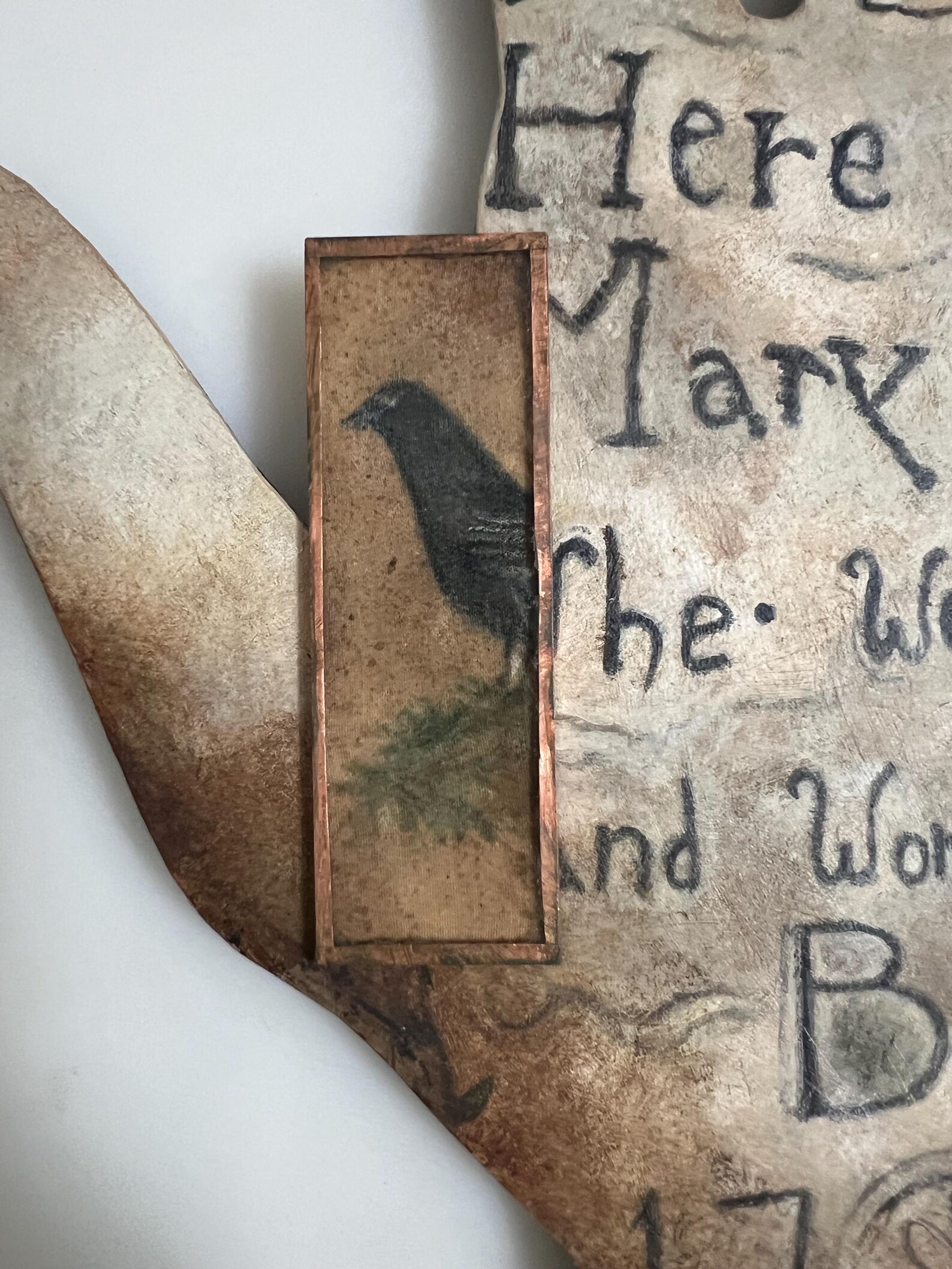 Epitaph, Hand, Early American Art, Tombstone, Wall Decor, Folk Art ...