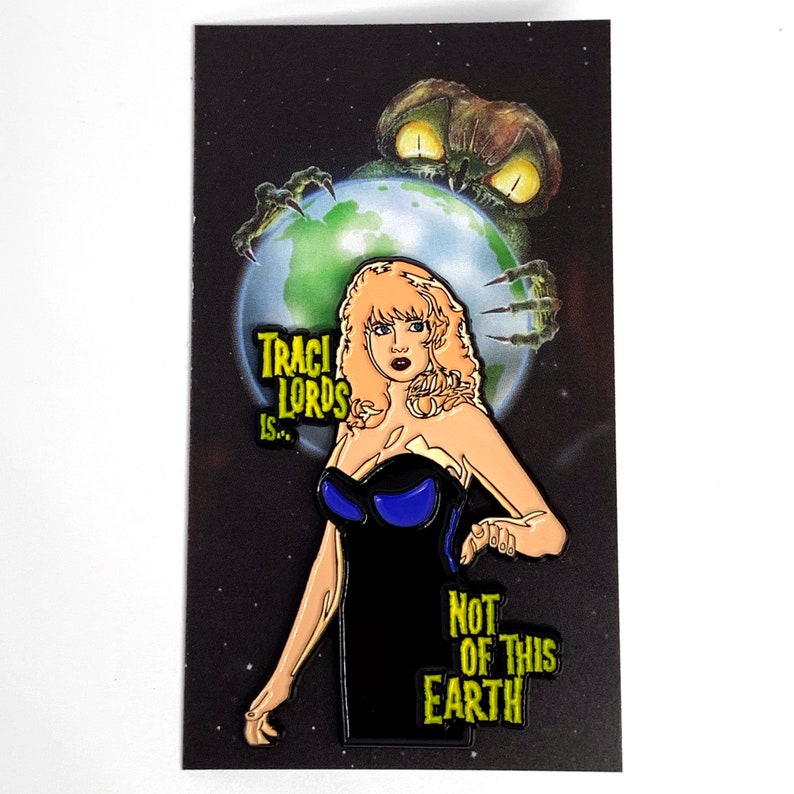 Traci Lords Not of This Earth Enamel Pin Campy Sci-fi 80's Corman - Etsy