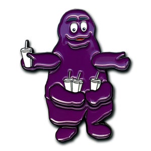 Evil Grimace Enamel Pin McDonalds Shake McDonaldland Four Arms | Etsy