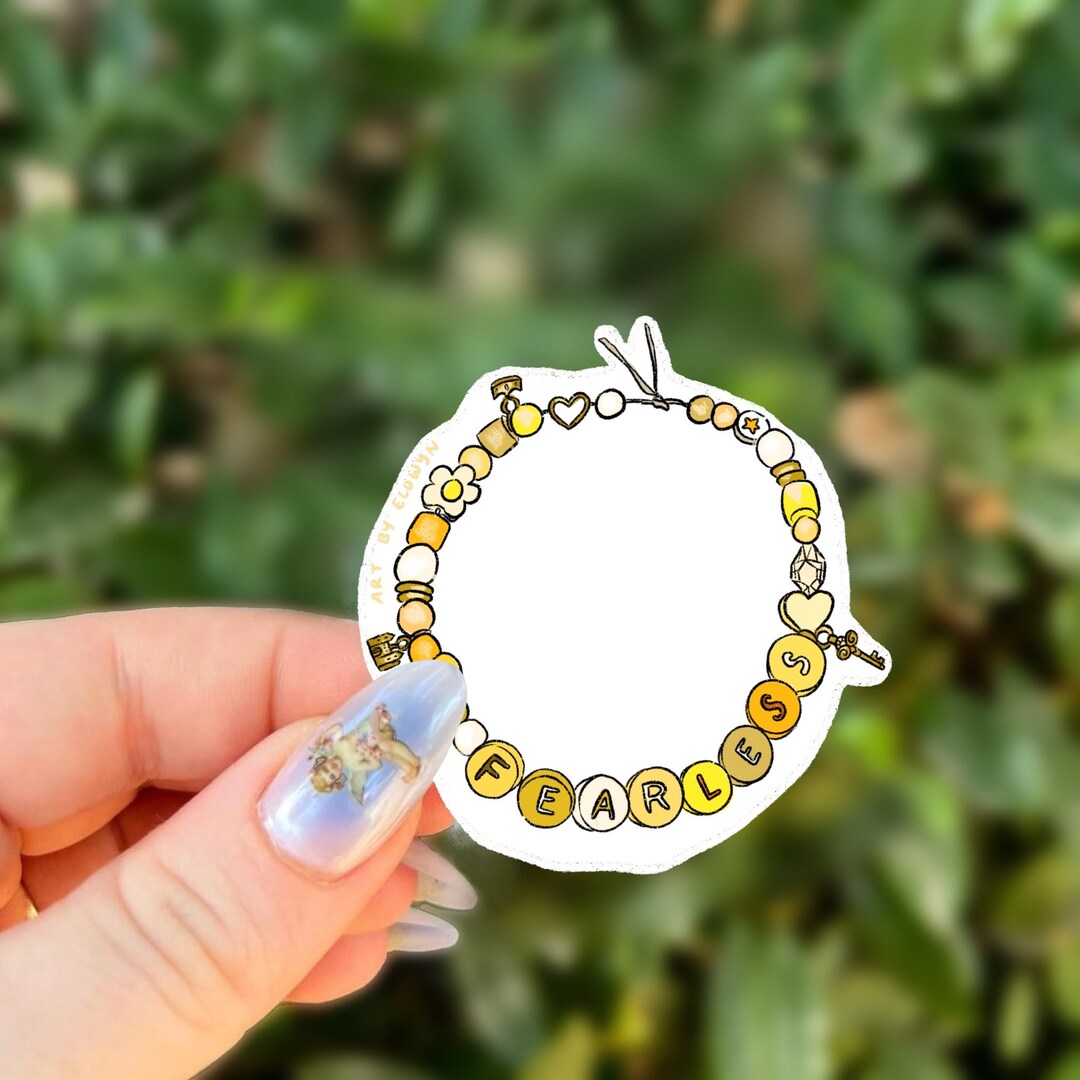 Fearless Friendship Bracelet Sticker Taylor Swift Surprise Songs ...