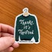 Thanks Its Thrifted Sticker Vintage Sticker Sustainable | Etsy