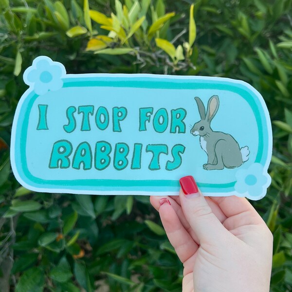 Rabbit Bumper Stickers - Etsy