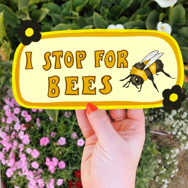 Bee Sticker - Etsy