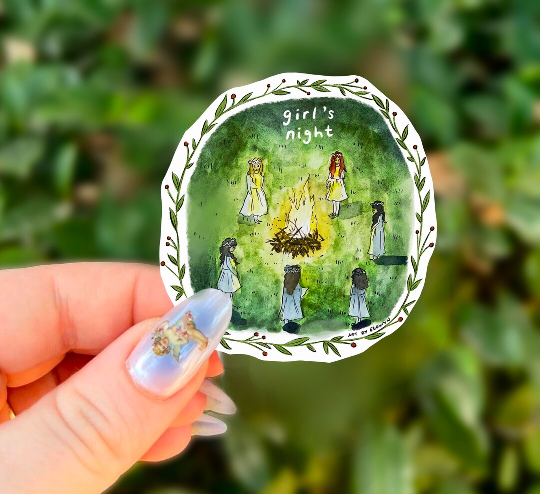 Girls Night Sticker Witches Sticker Sticker Waterproof Sticker Stickers ...