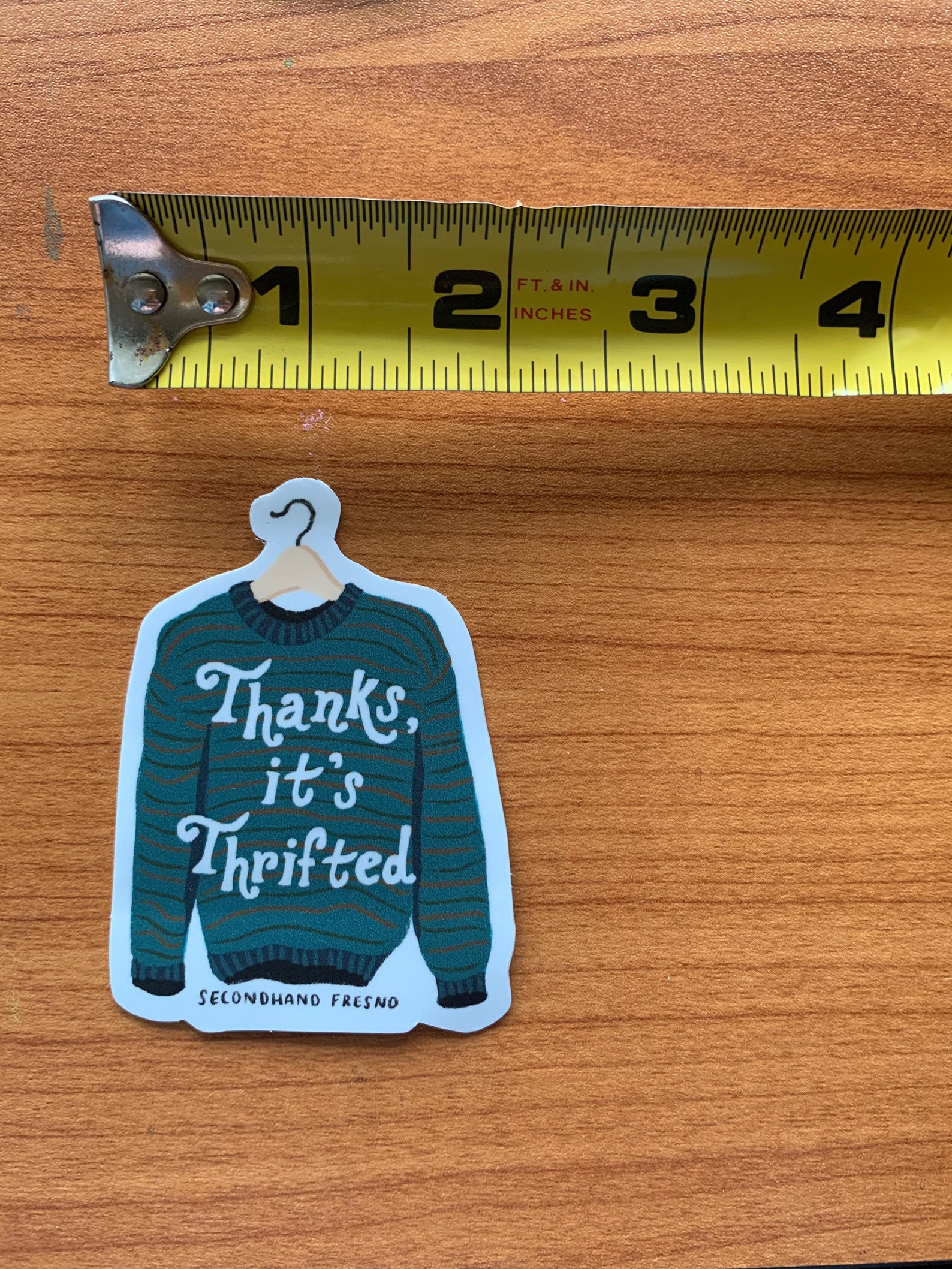 Thanks Its Thrifted Sticker Vintage Sticker Sustainable - Etsy