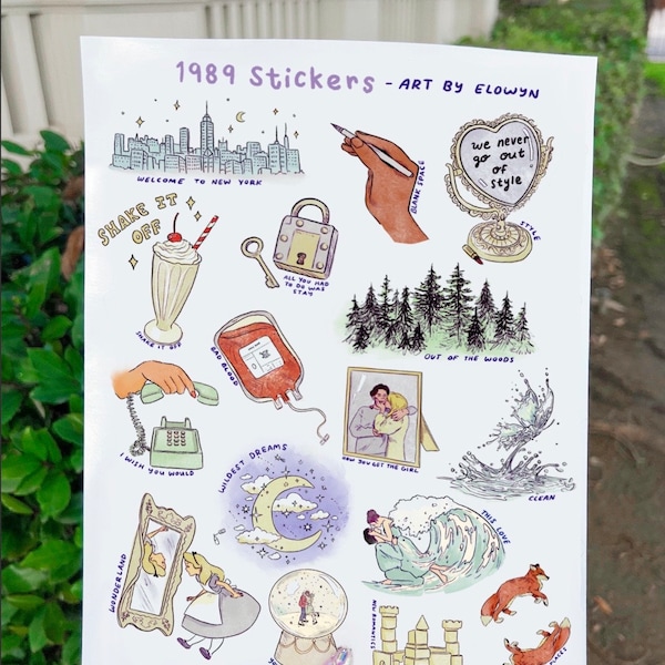 1989 Stickers - Etsy