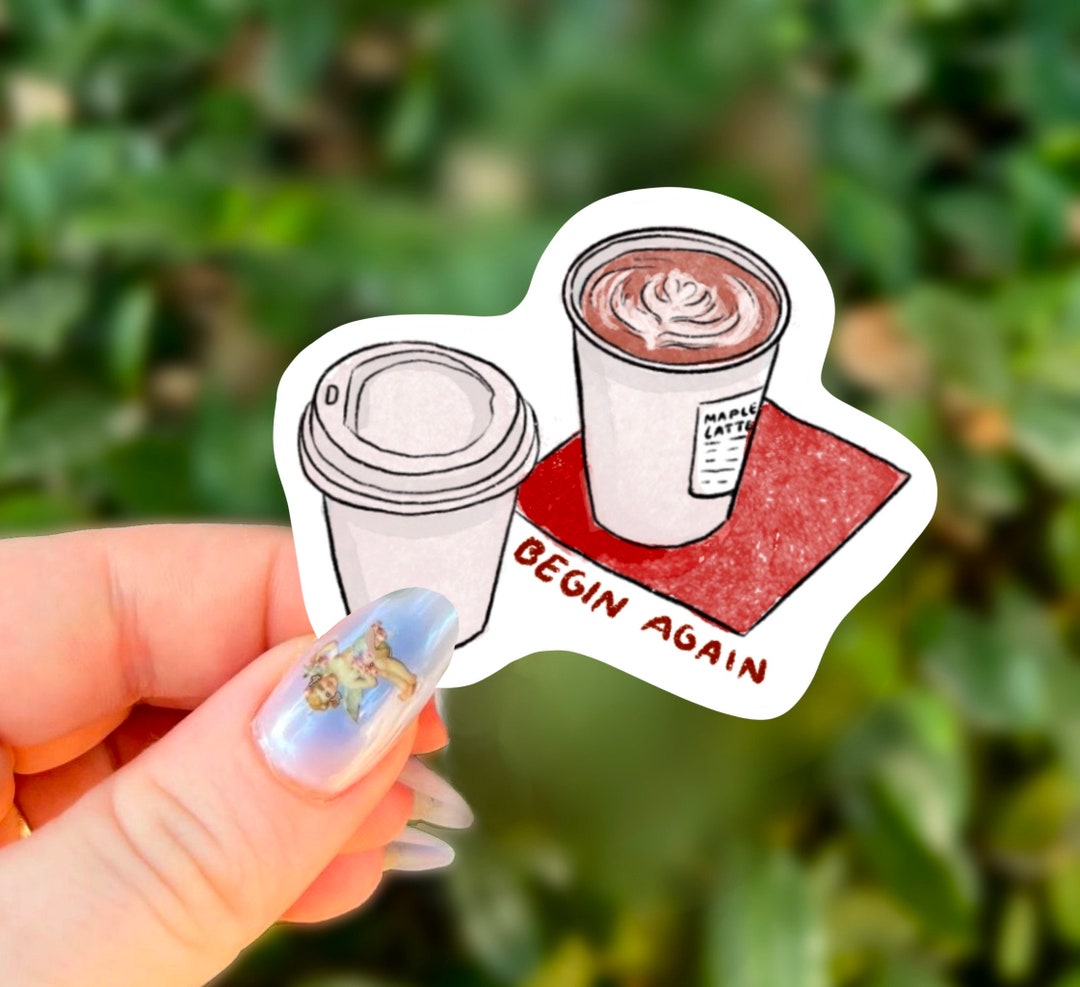 Begin Again Sticker Taylor Swift Eras Sticker Red Sticker - Etsy