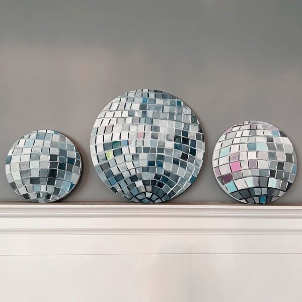 Disco Ball Painting - Etsy