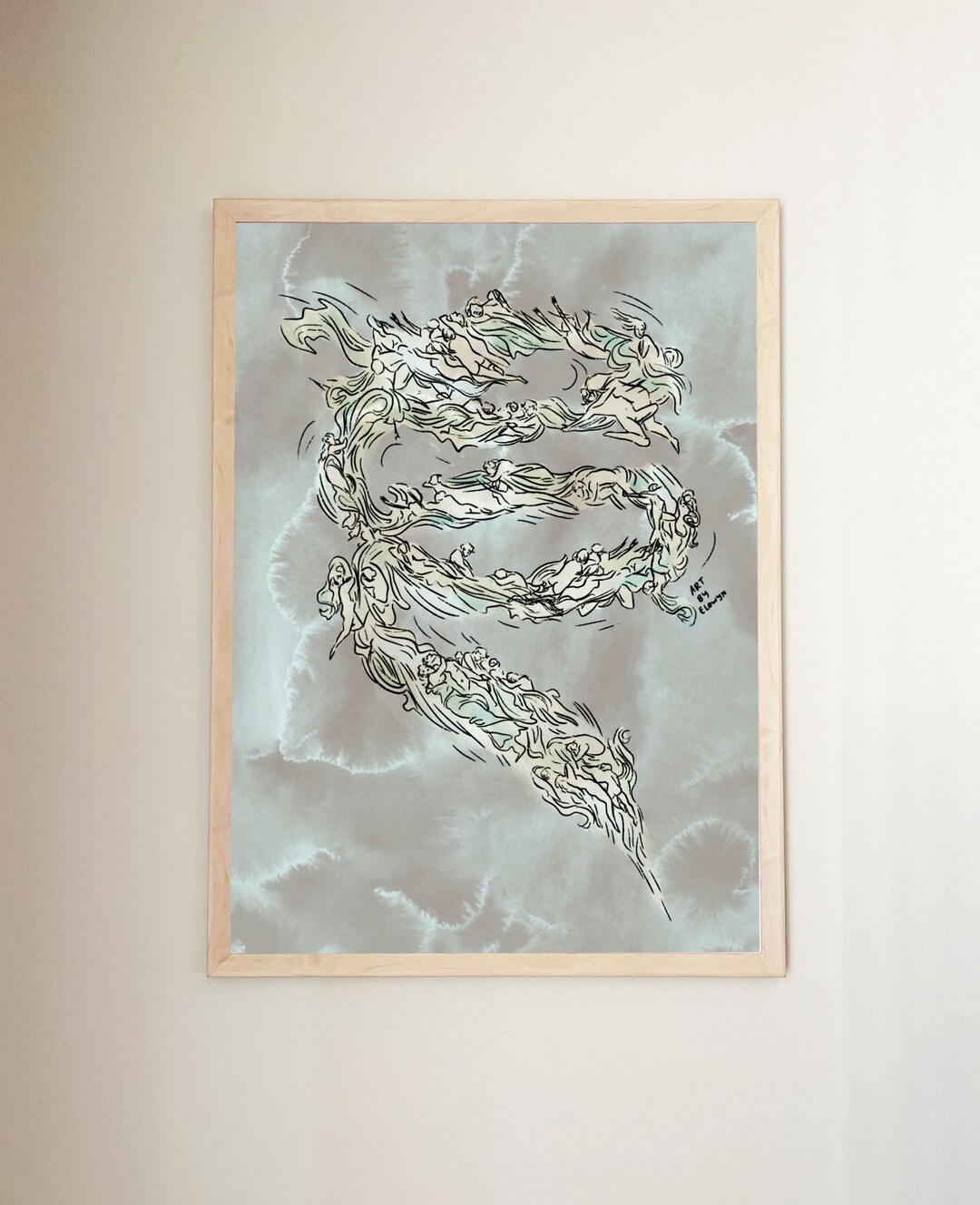 Francesca Unreal Unearth Print Art Dantes Inferno Art Wall Art Art ...