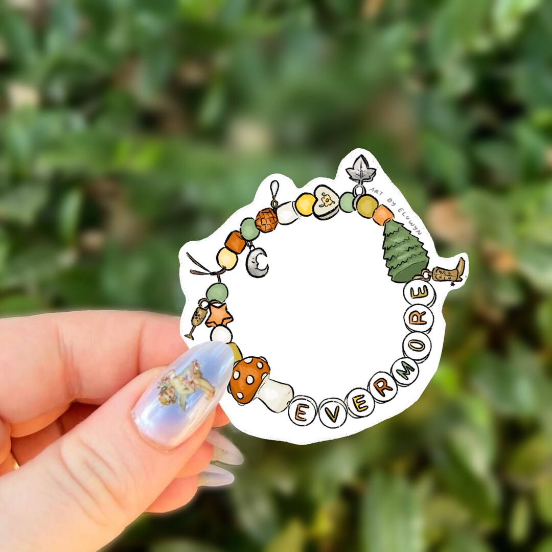 Evermore Friendship Bracelet Sticker Taylor Swift Surprise Songs ...