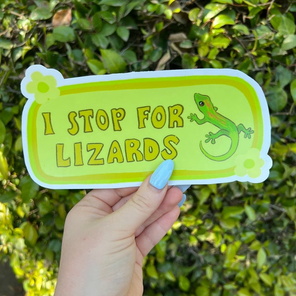 Lizard Sticker - Etsy