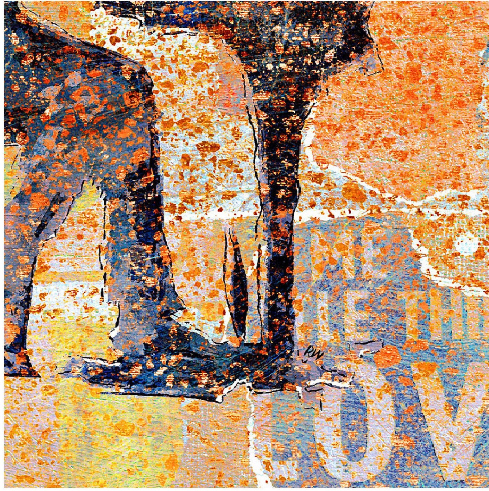 Monk Abstractedly Framed Poster - Etsy