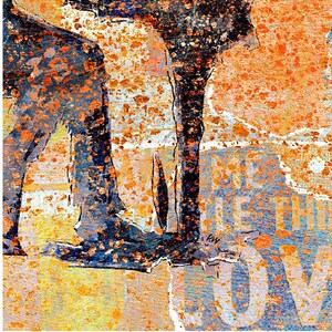 Monk Abstractedly Framed Poster - Etsy