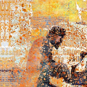 Monk Abstractedly Framed Poster - Etsy