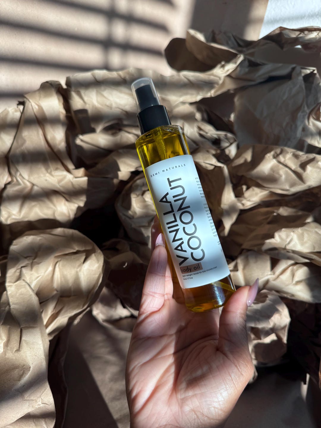Body Oil| Vanilla Coconut, Massage Oil, Dry Skin Oil, Demi Naturals - Etsy