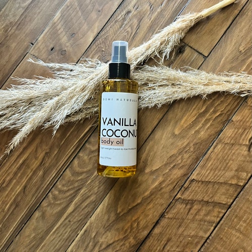 Vanilla Coconut Body Oil Dry Oil Moisturizing Body Oil - Etsy