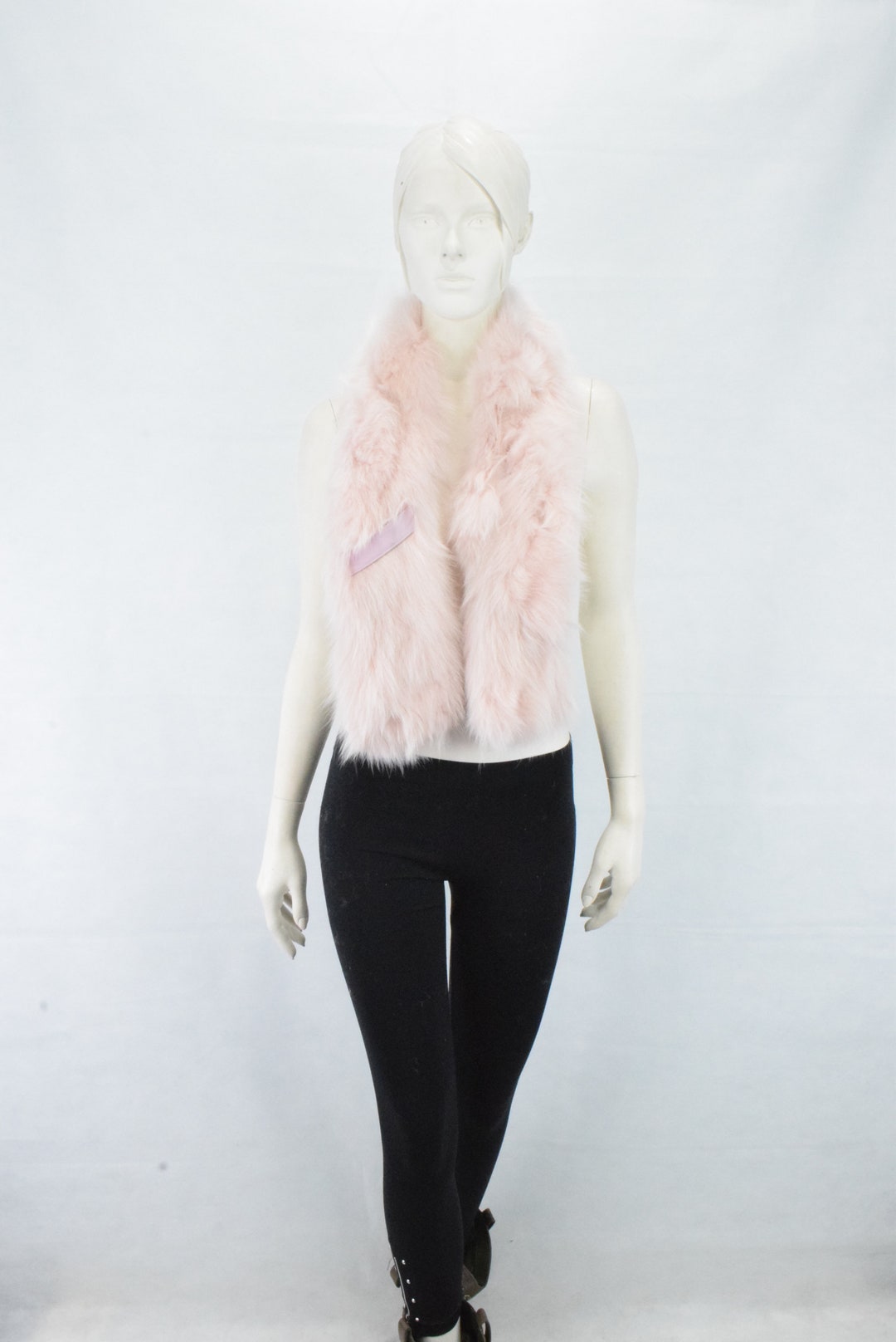 Fox Fur Scarf Collar Light Pink Color, Womens Winter Accessories, Neck ...