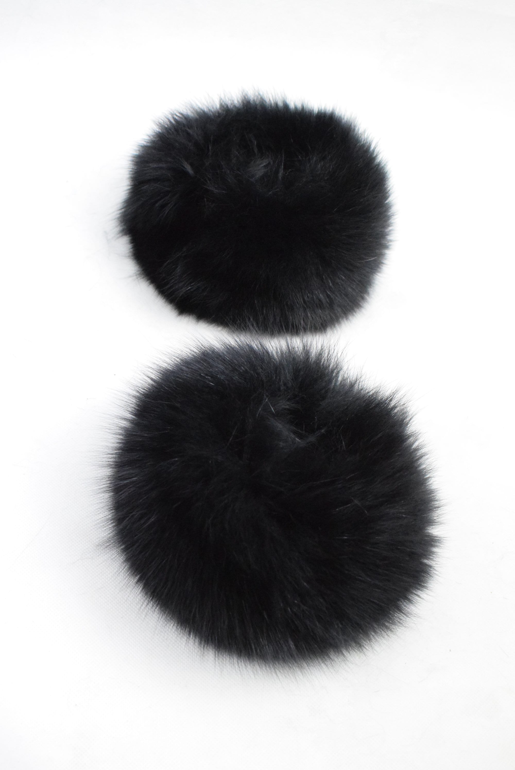 Real Fox Fur Cuffs Black Color / High Quality Fox Skins | Etsy