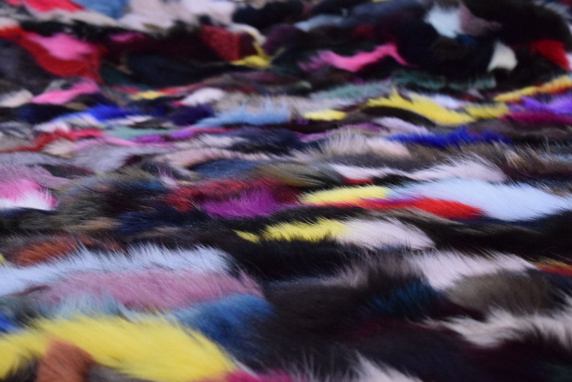 Fox Fur Blanket Throw Colourful Fur Couch Cover Luxury and - Etsy