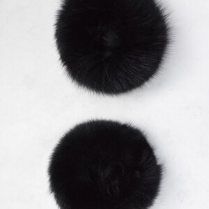 Real Fox Fur Cuffs Black Color / High Quality Fox Skins - Etsy