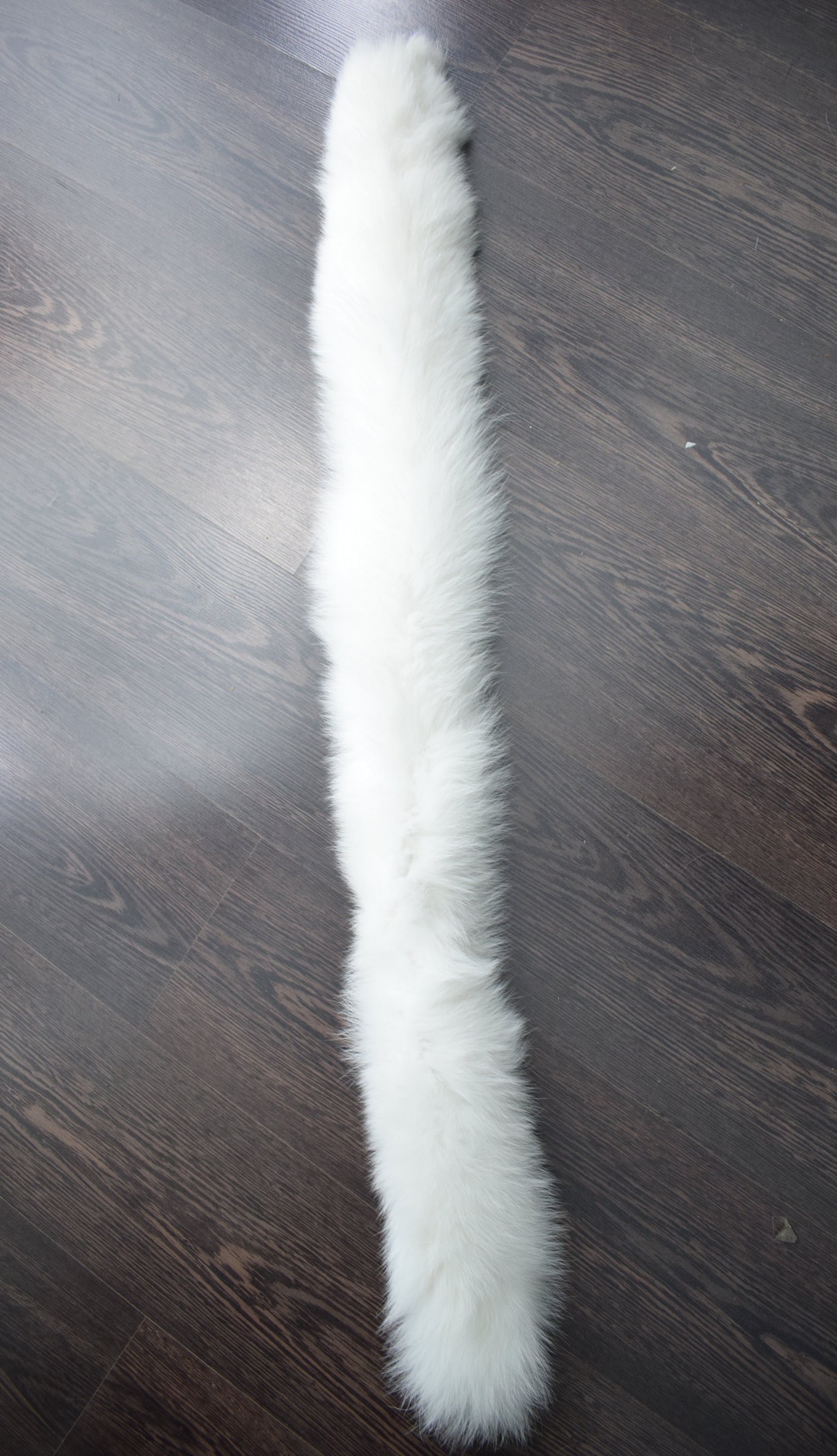 Real Fur Fox Scarf Collar White Color Fluffy and Warm Neck | Etsy