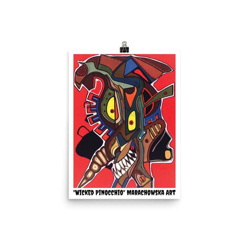 Horror Poster Wicked Pinocchio (12″×16″) - Painting Poster - Posters ...