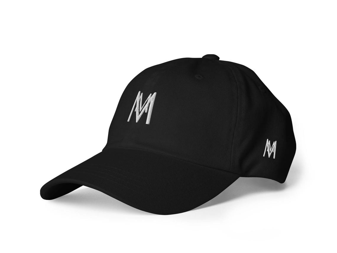 Dad Hat Logo MM White Vector Cap Cotton Baseball Cap Birthday Christmas ...