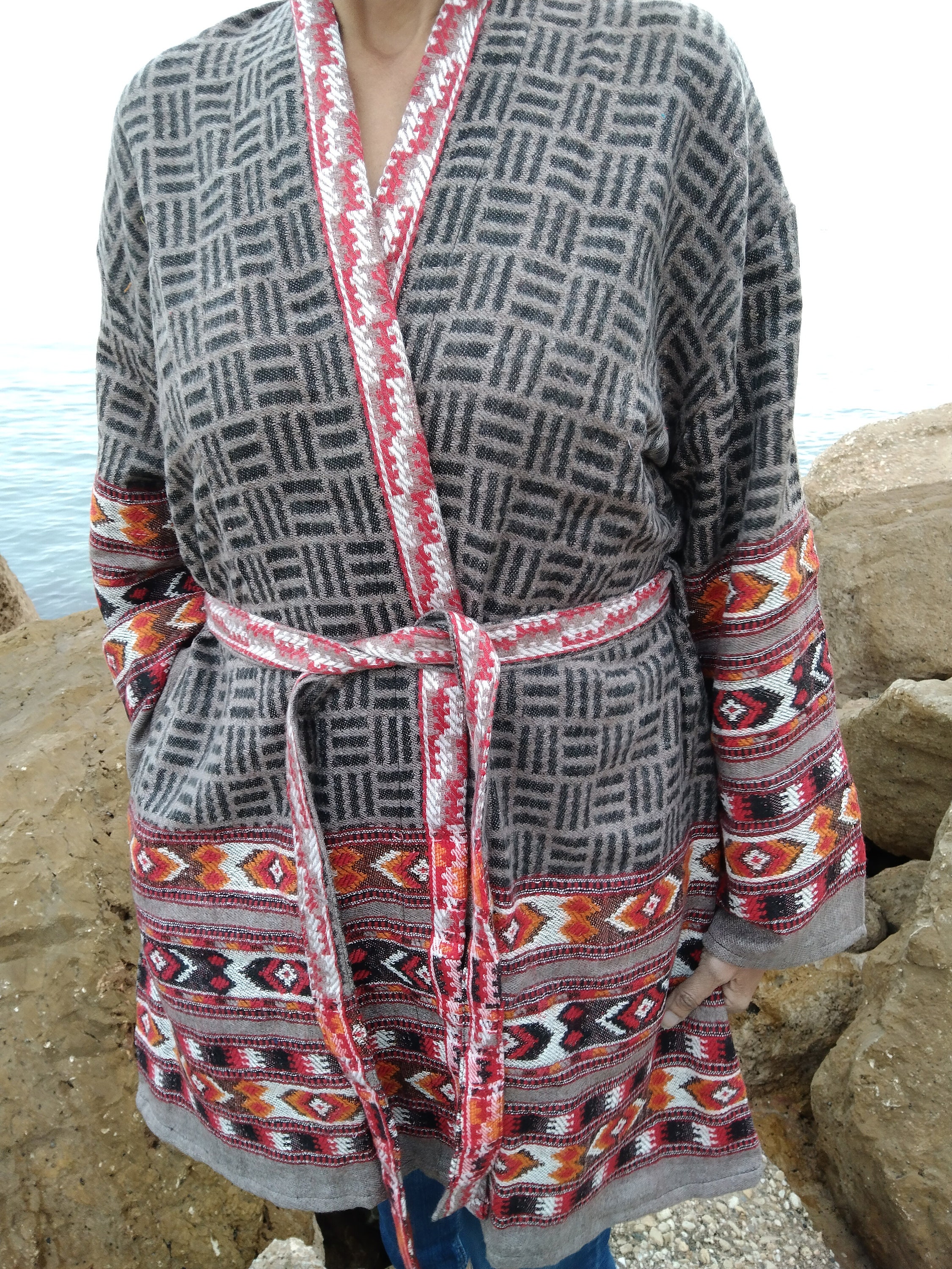 Yak Wool Jacket,short Wool Robe,gifts for Her,loungewear,spring Jacket ...