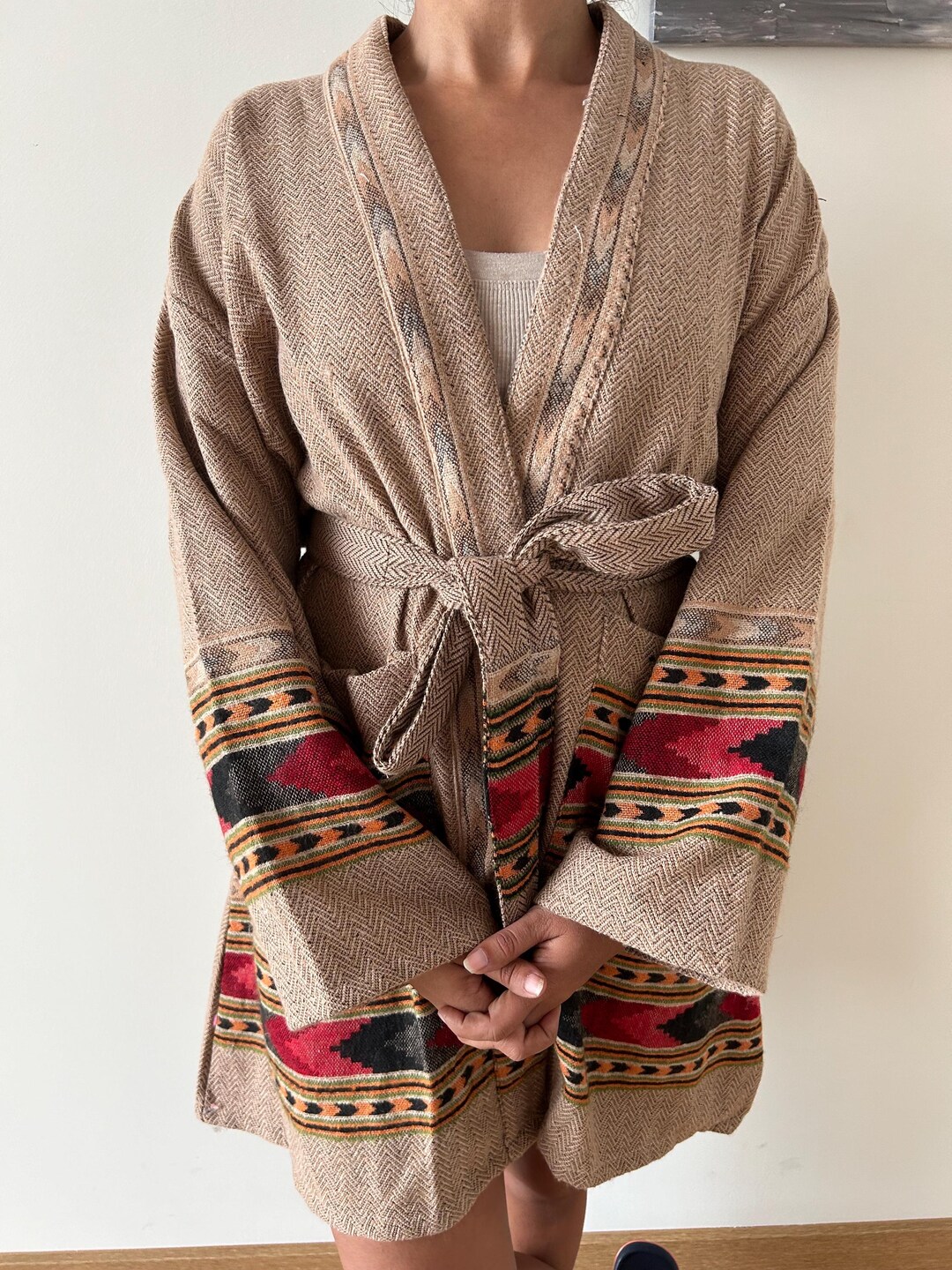 Yak Wool Jacket,short Wool Robe,gifts for Her,loungewear,spring Jacket ...