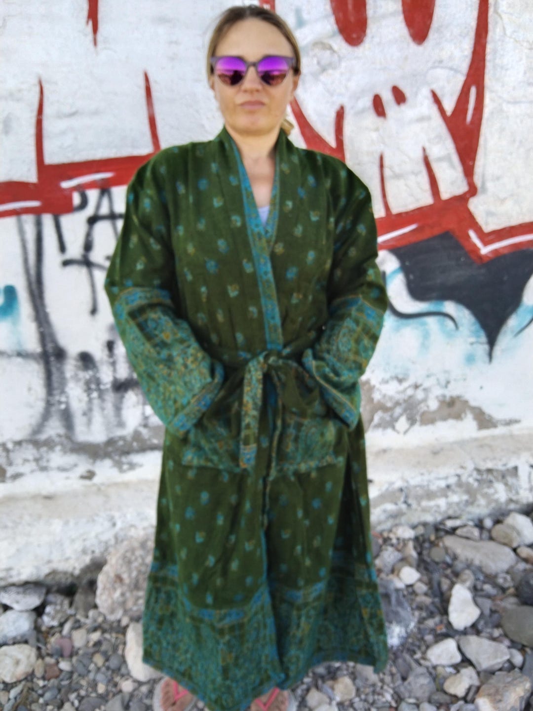 Yak Wool Robe,gifts for Her,wool Robe,wool Kimono,wool Loungewear ...