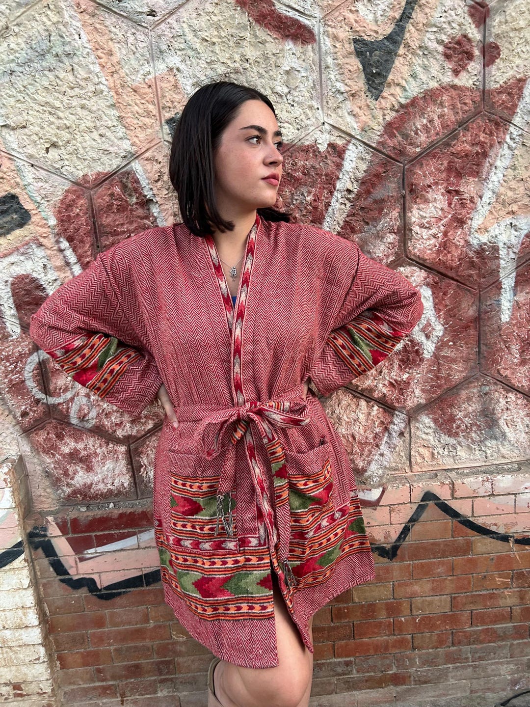 Yak Wool Jacket,short Wool Robe,gifts for Her,loungewear,spring Jacket ...