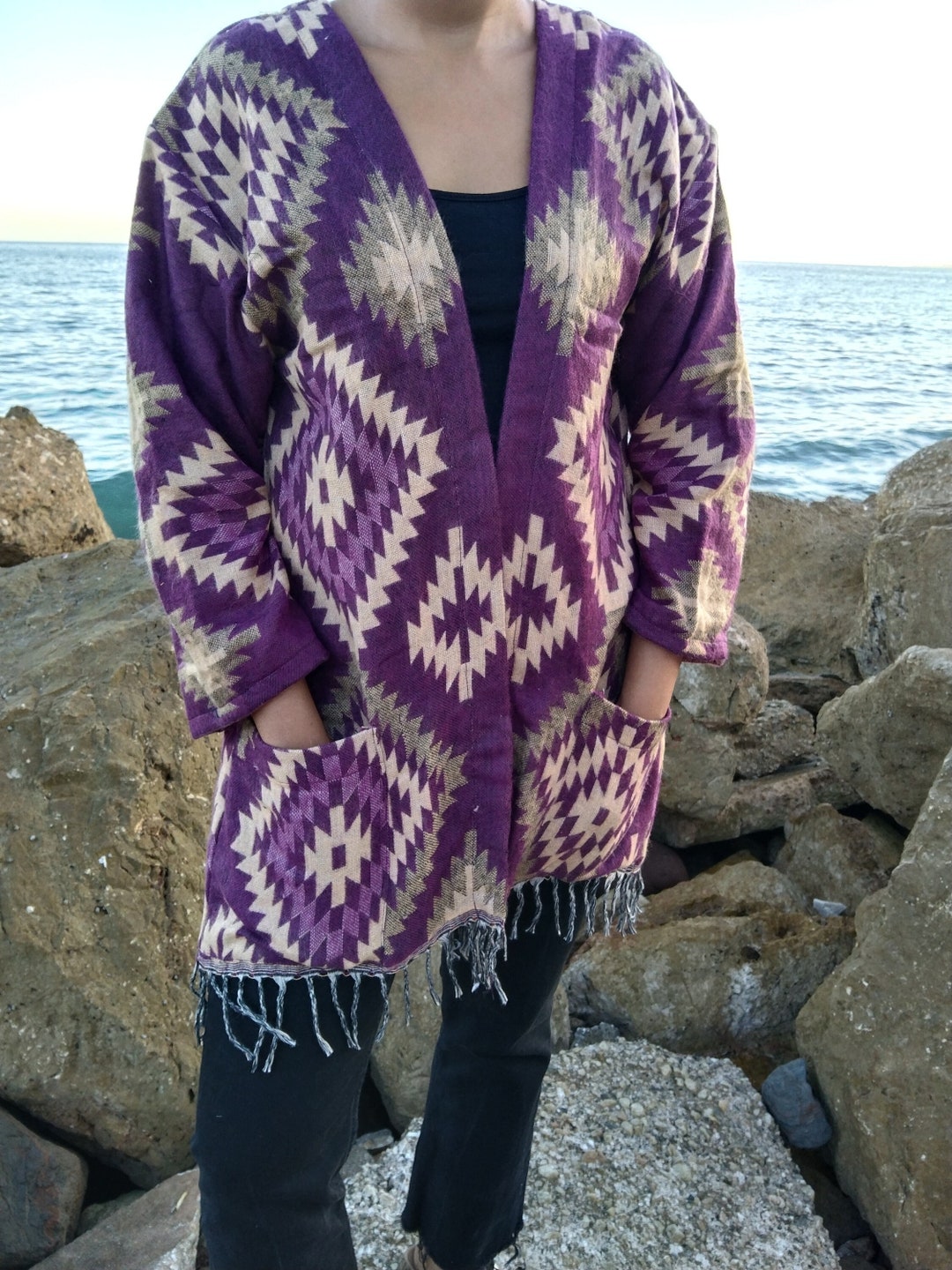 Yak Wool Kimono,winter Jacket,wool Cover Up,mom Postpartum Gift,boho ...