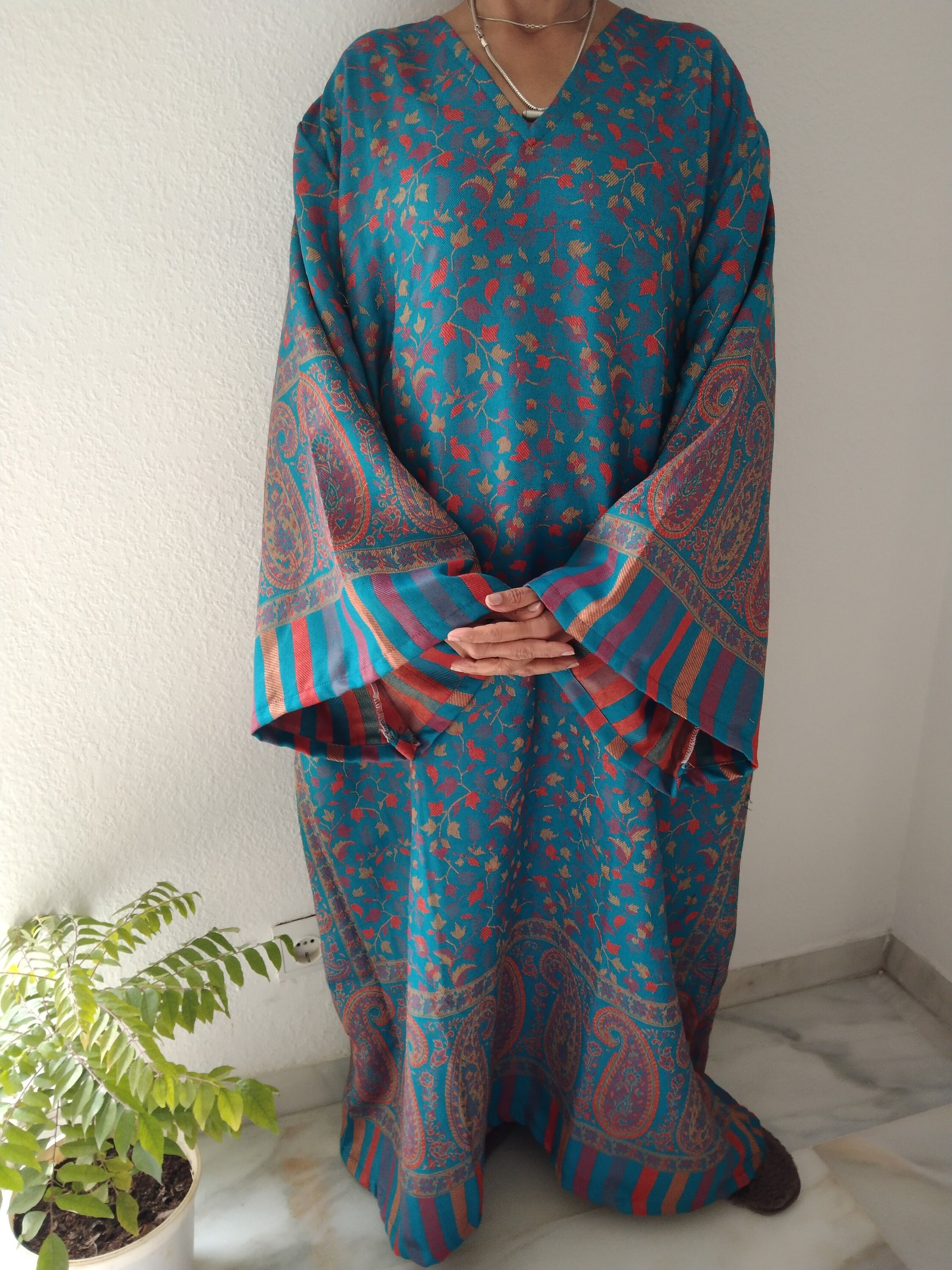 Wool Kaftan,winter Kaftan,boho Robe,wool Robe,wool Dressing Gown,gifts ...
