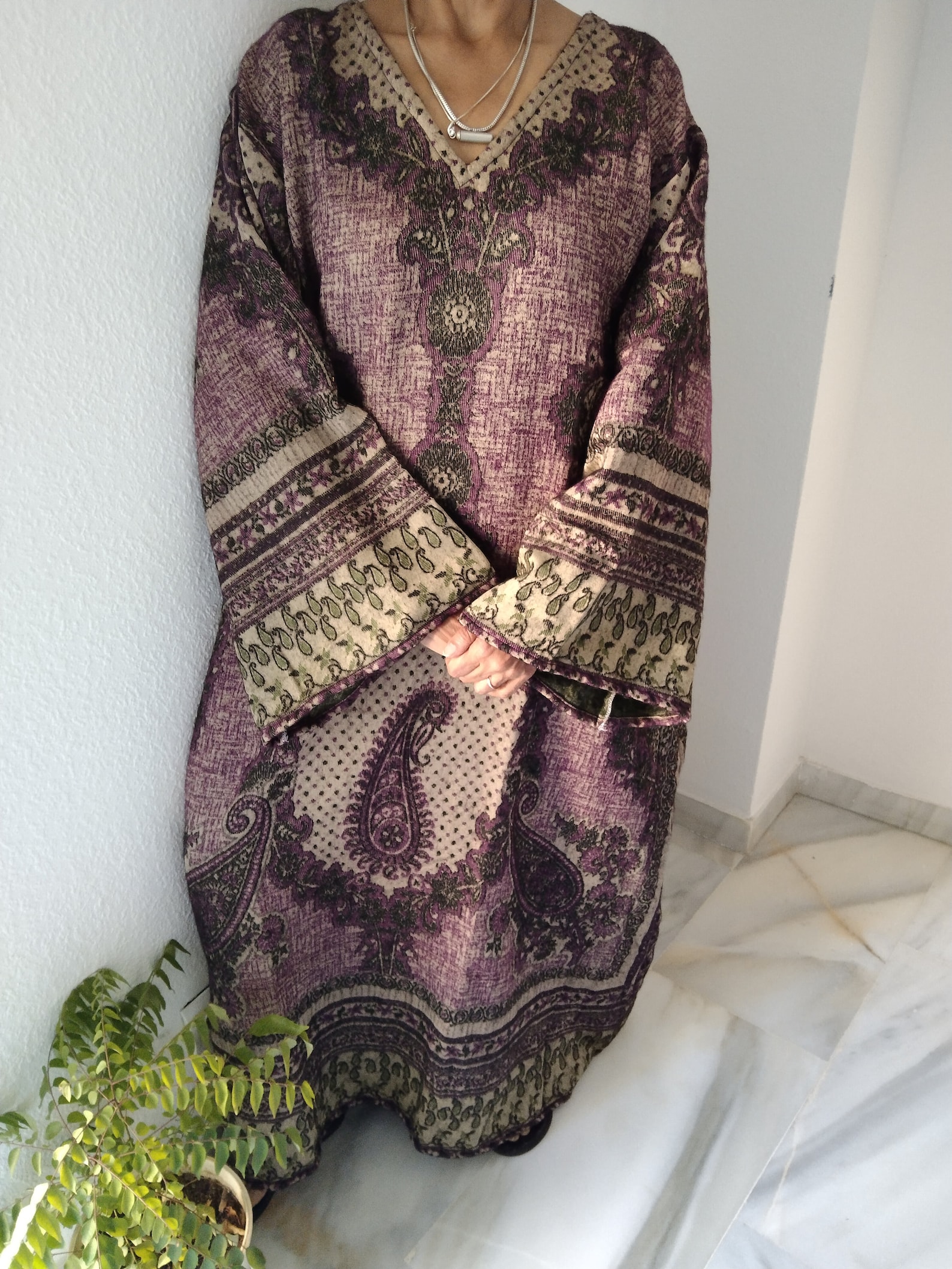 Woolen Blend Kaftan,woolen Kaftan,winter Dress, Woollen Dress ...