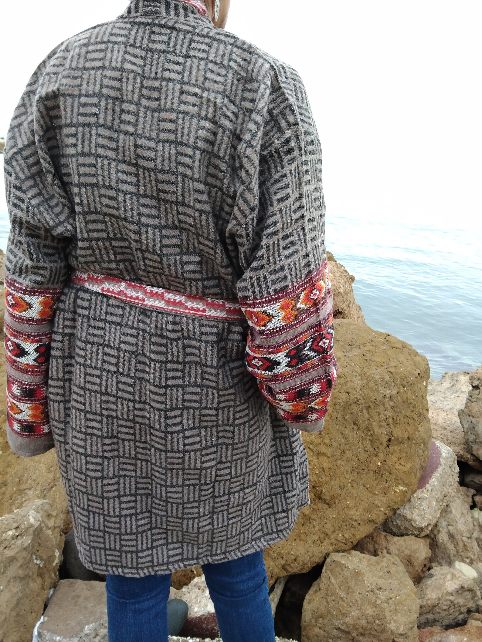 Yak Wool Jacket,short Wool Robe,gifts for Her,loungewear,spring Jacket ...