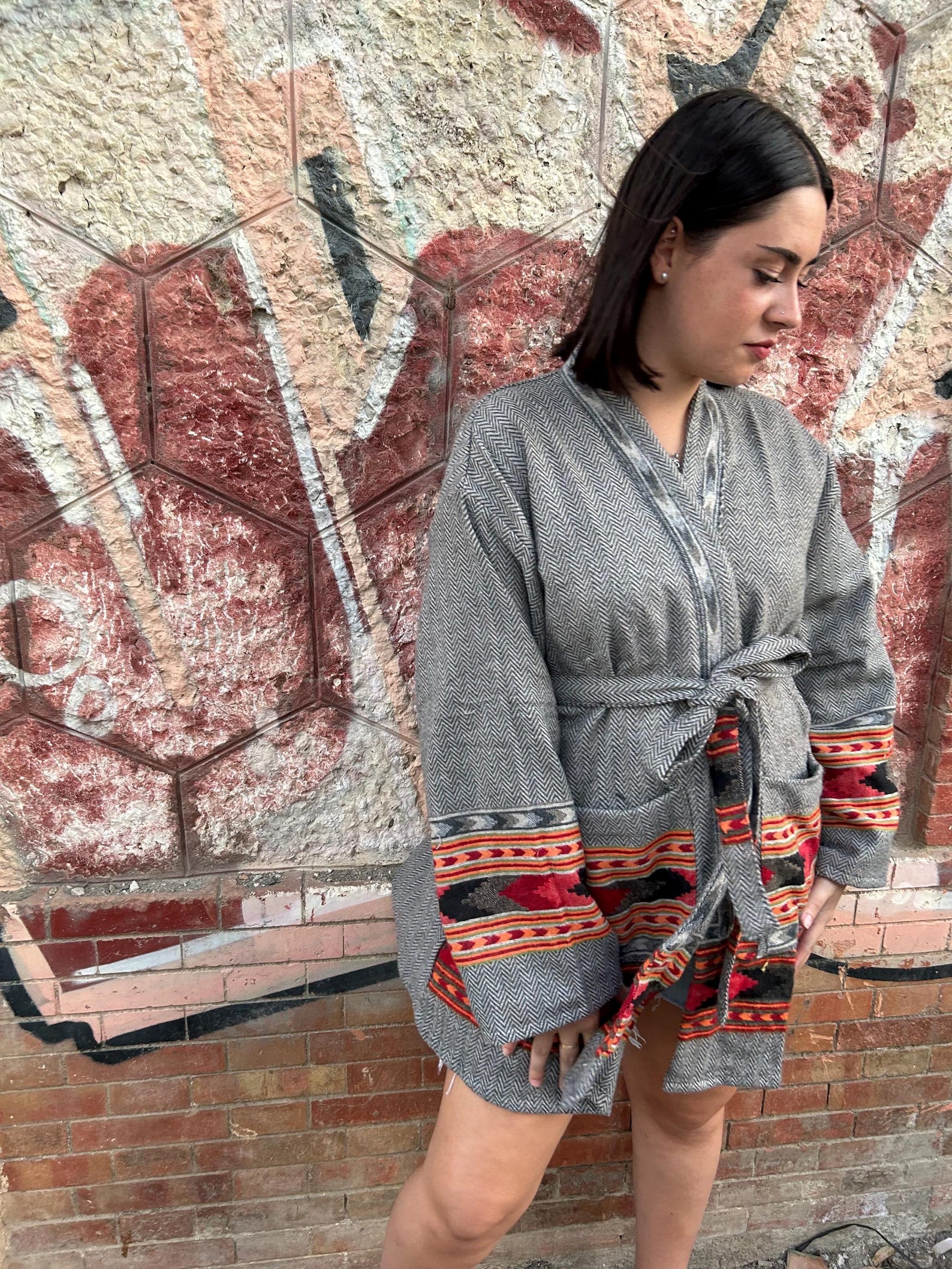 Yak Wool Jacket,short Wool Robe,gifts for Her,loungewear,spring Jacket ...